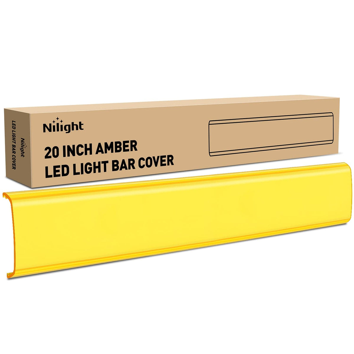 20 inch Amber Yellow Light Bar Cover - Nilight