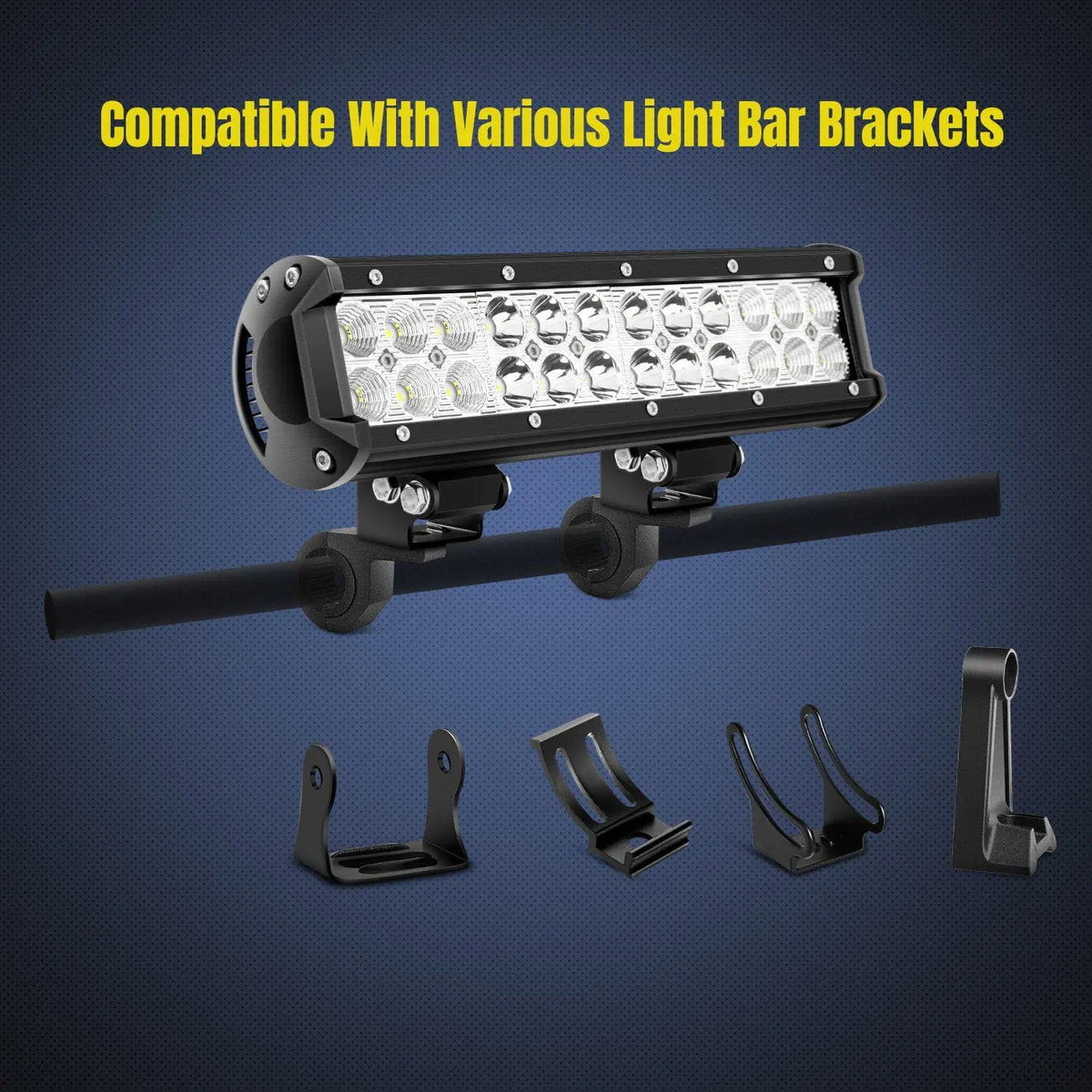 Horizontal Bar Clamp Mount Bracket Kits 0.75in-1in-1.25in (Pair) – Nilight