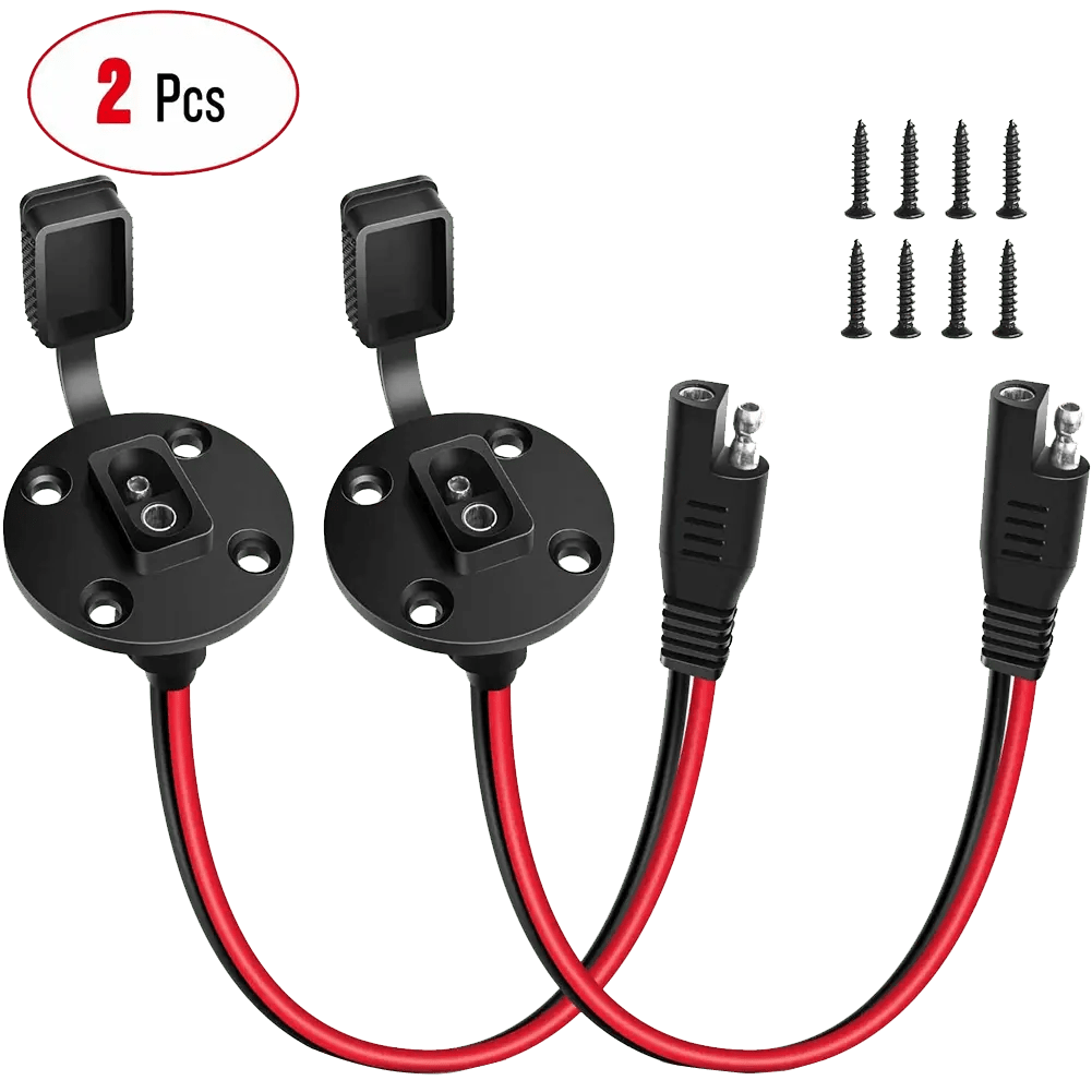 12AWG 2-Pack SAE Power Socket Sidewall Port - Nilight
