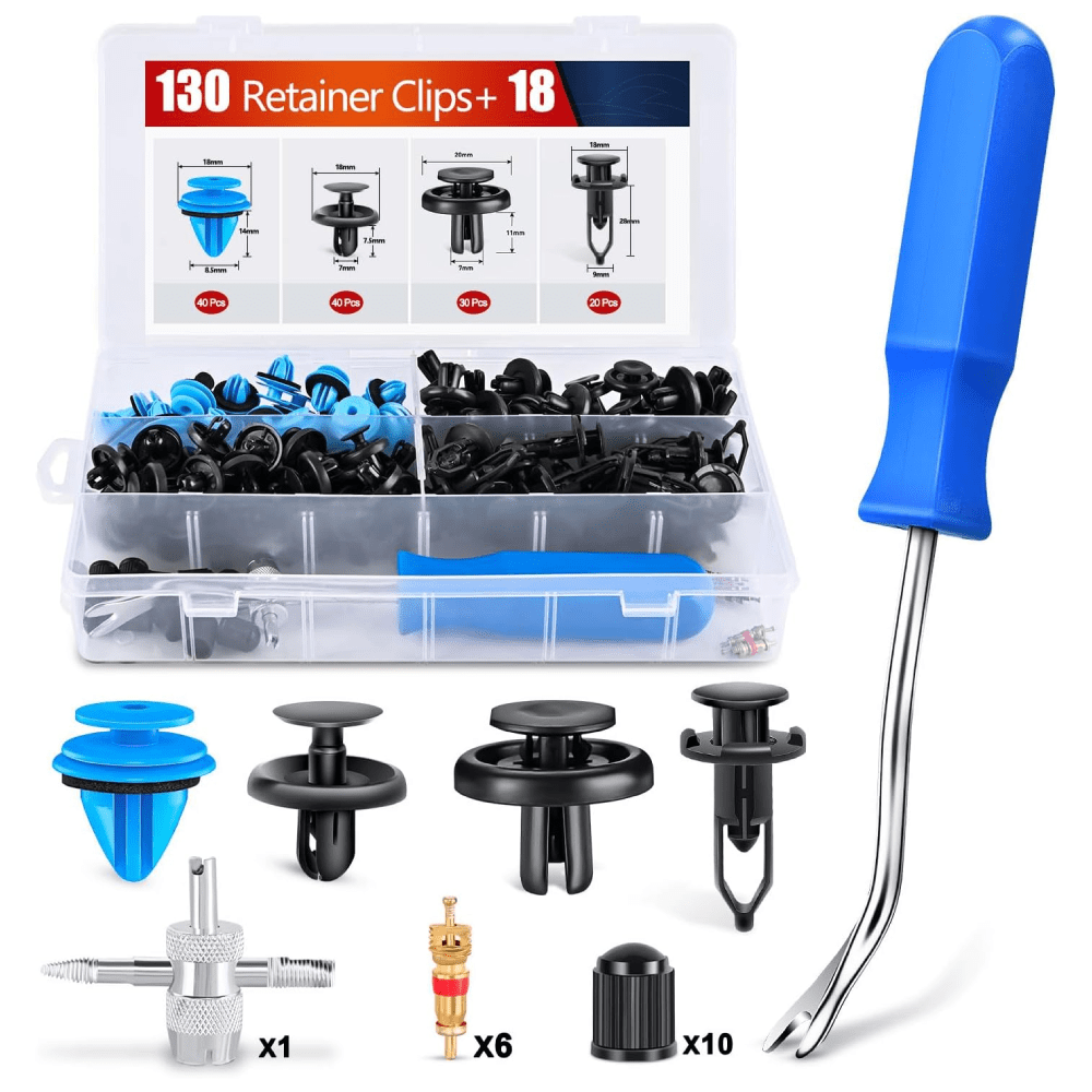 148 Pcs Bumper Splash Shield Retainer Metal Insert Clips – Nilight