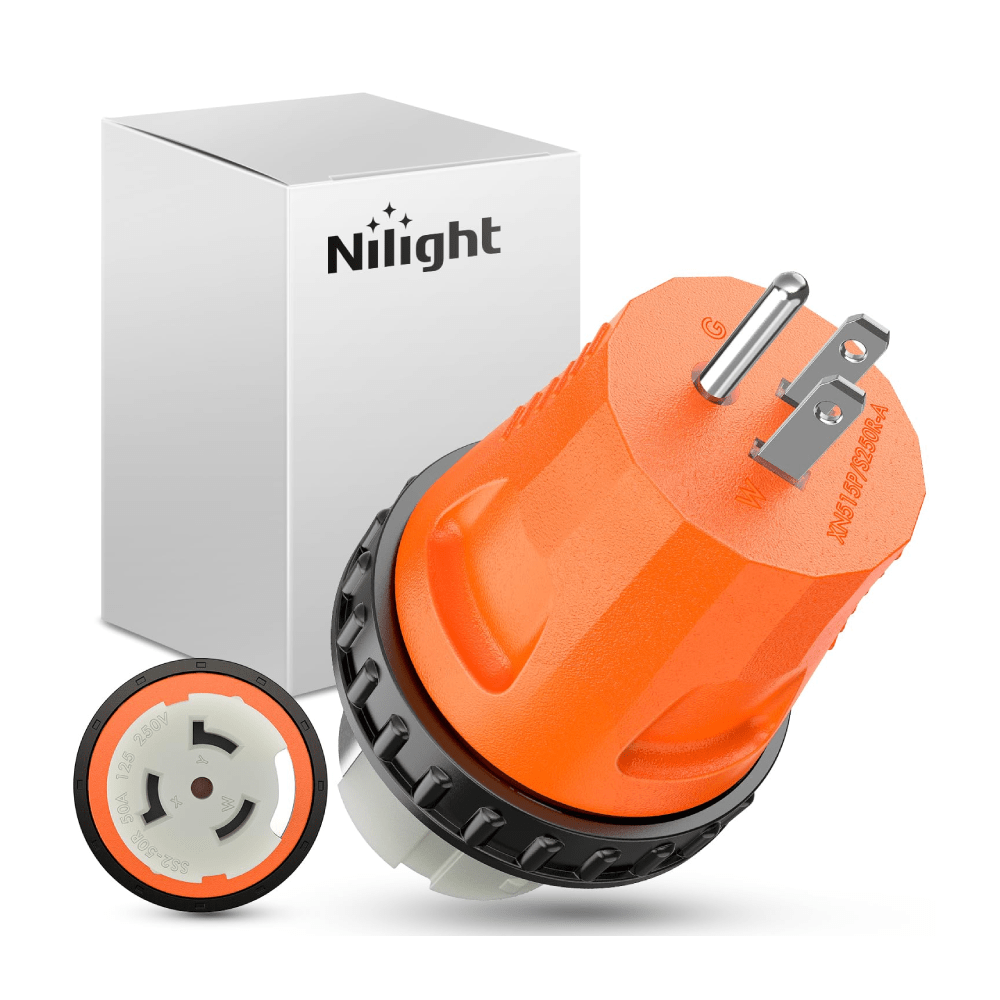 15Amp Male to 50Amp Twist Lock Female Power Adapter – Nilight