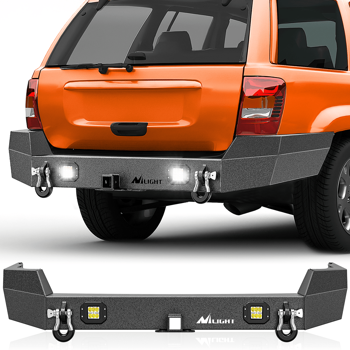 1999 2000 2001 2002 2003 2004 Jeep Grand Cherokee WJ Rear Bumper 2inch ...