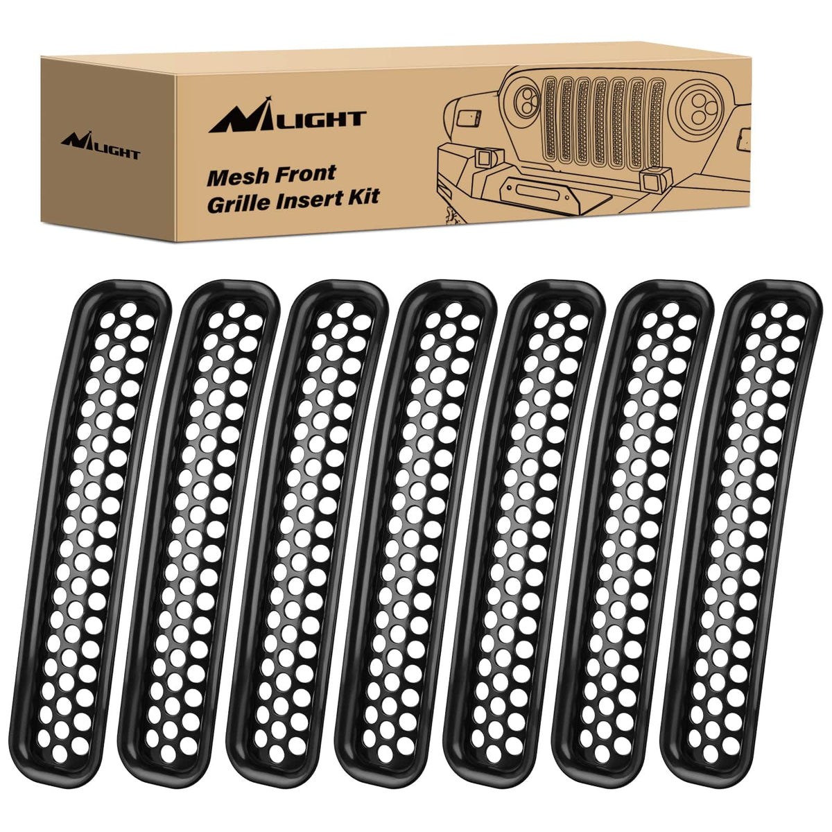 7Pcs Front Grille Trims Inserts Cover Guard Fit for 1997 1998 1999 200 ...