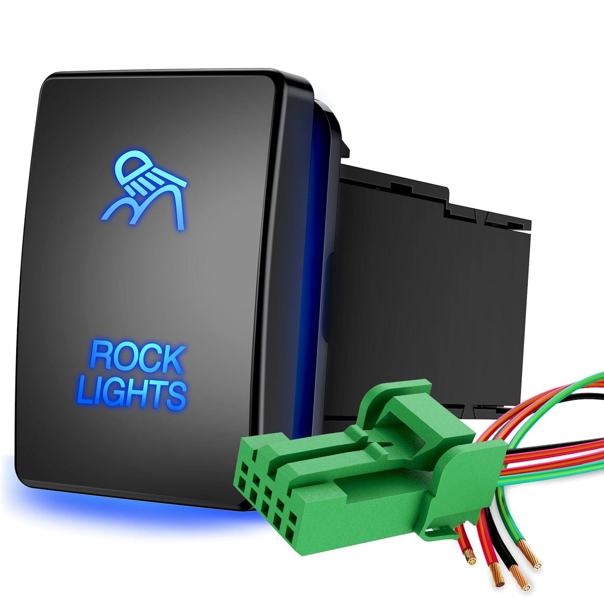 Toyota Rocker Lights Push Button Square Switch 12V ON Off Switch with ...