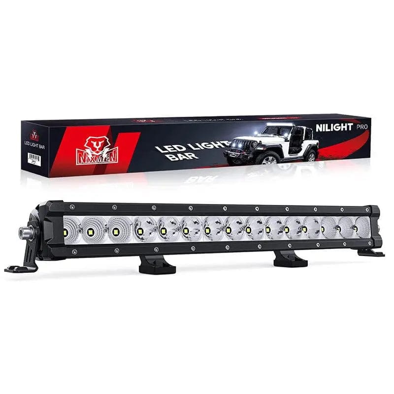 20 Inch 75W 9000LM Osram P8-5W Chips Slim Spot Flood LED Light Bar ...