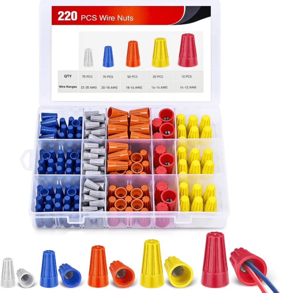 220Pcs Wire Nuts Kit for 22-12 AWG Wires – Nilight