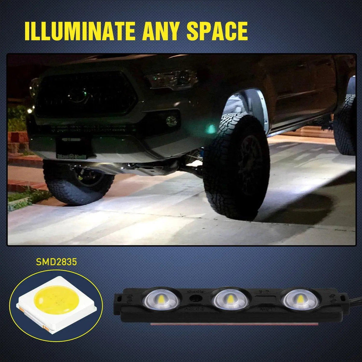 24 LEDs White Ultra-Bright Light Kit (8 Pcs) – Nilight