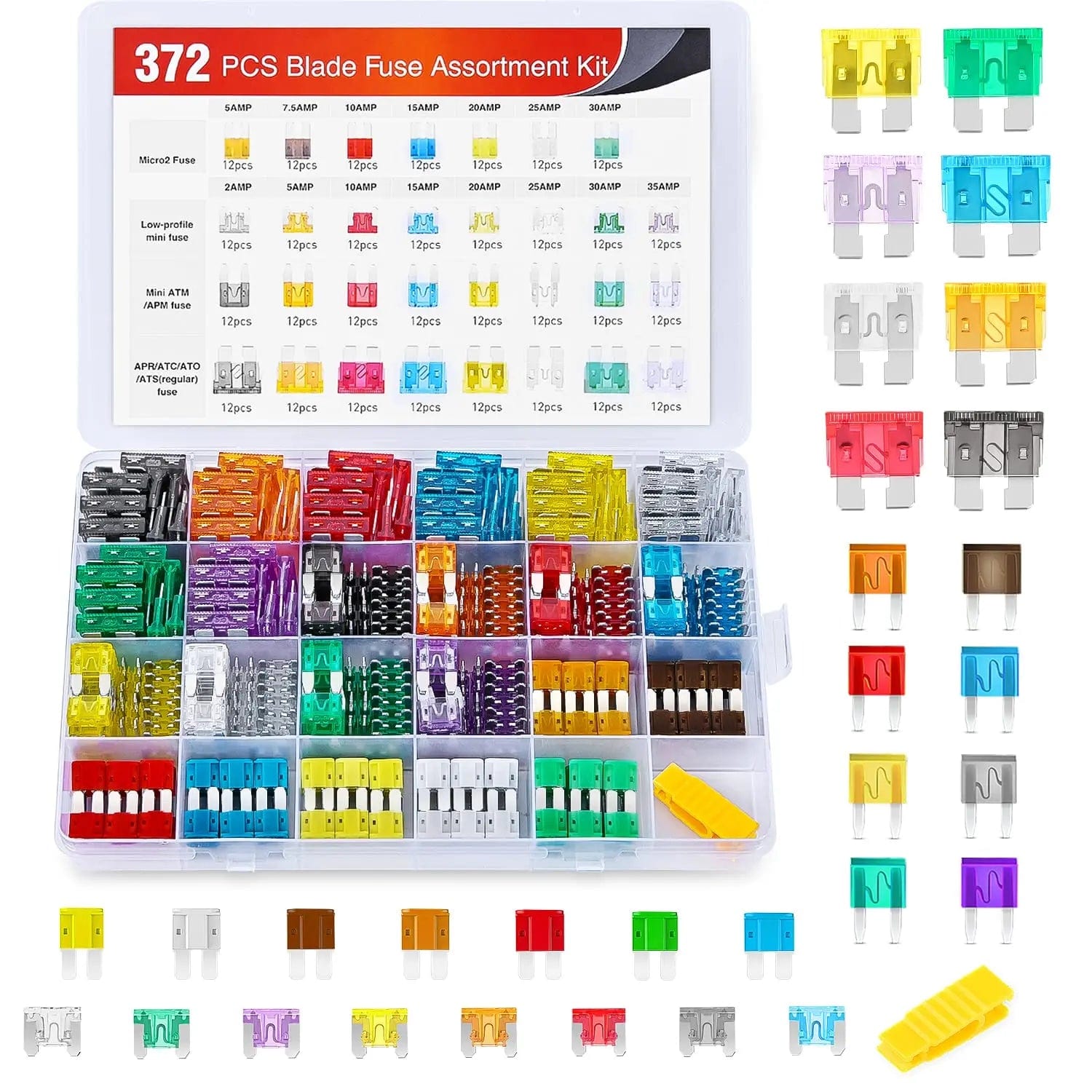 Automotive Electrical Fuse Replacement Set 41-Piece Automotive Fuse ...