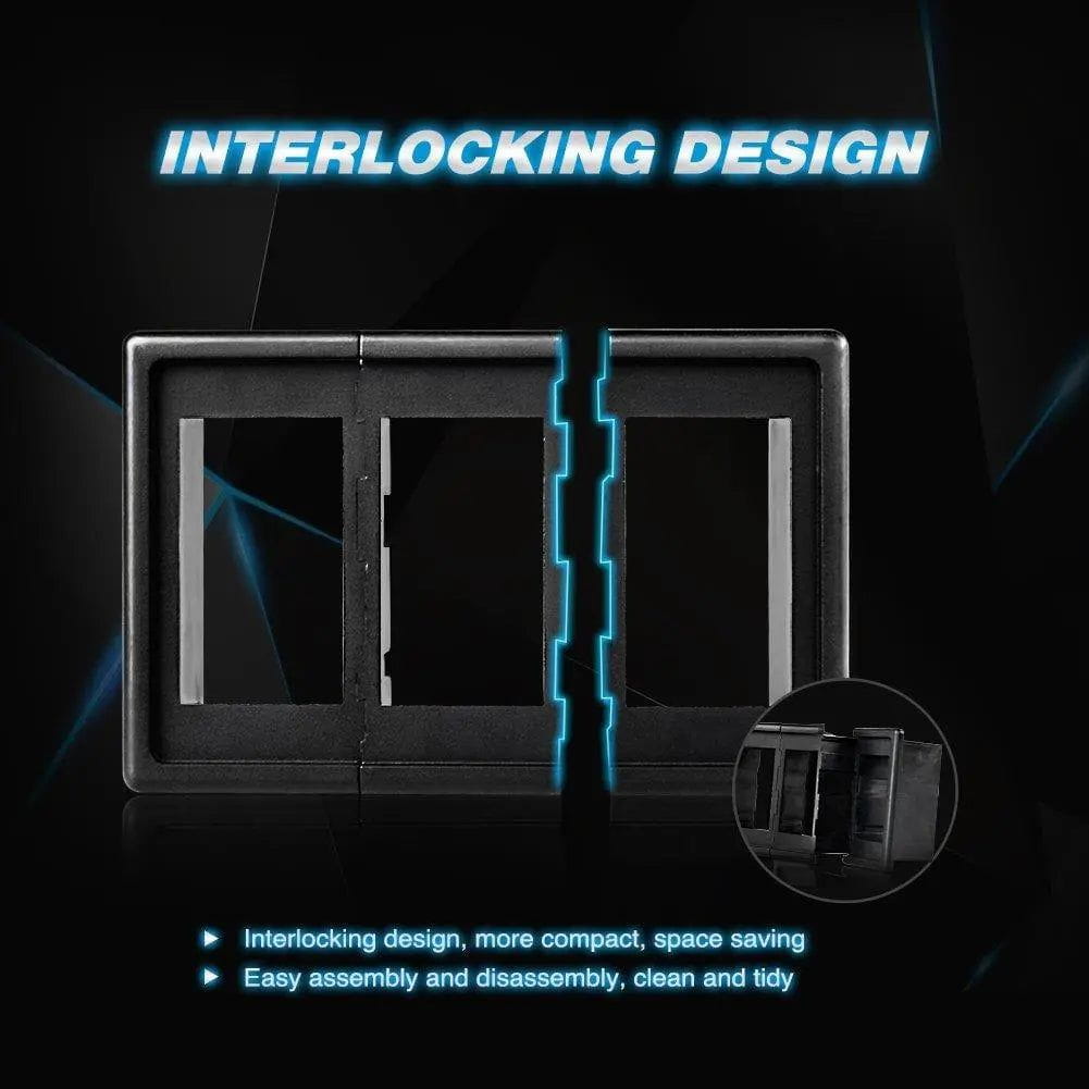 3Pcs Rocker Switch Holder Panel Housings – Nilight