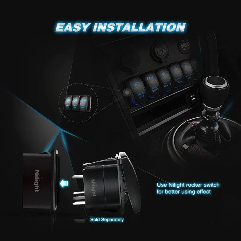 3Pcs Rocker Switch Holder Panel Housings – Nilight