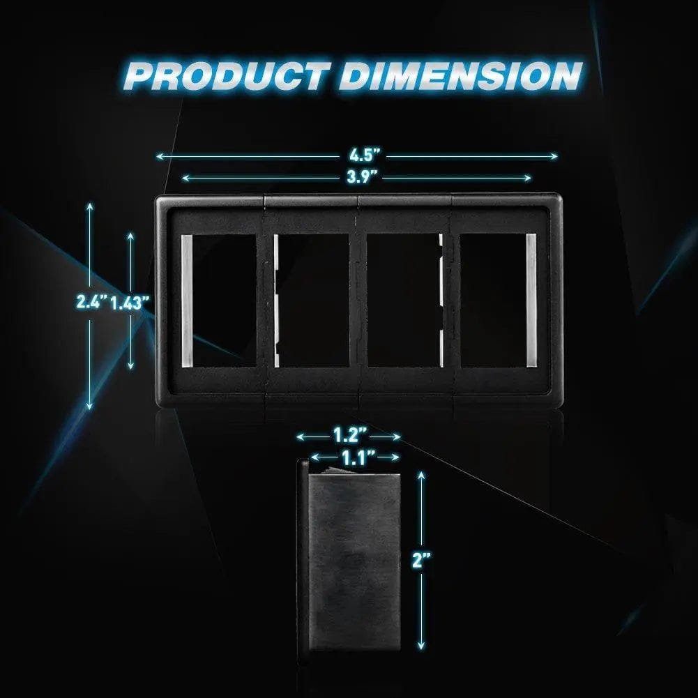 4Pcs Rocker Switch Holder Panel Housings – Nilight