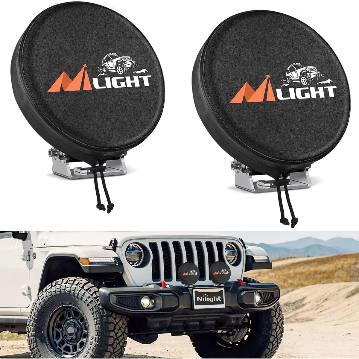 5.75 Inch Round Offroad Driving Pod Light Cover Type A - Nilight