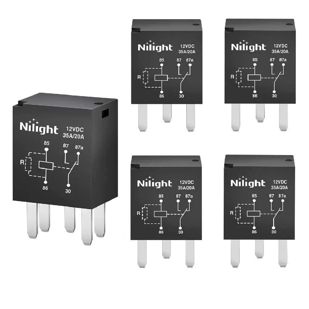 5Pack 5Pin SPST Electrical Relays – Nilight