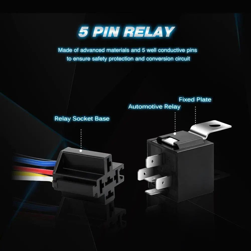 5pcs 5Pin Relays with 5Pin Harness Sockets – Nilight