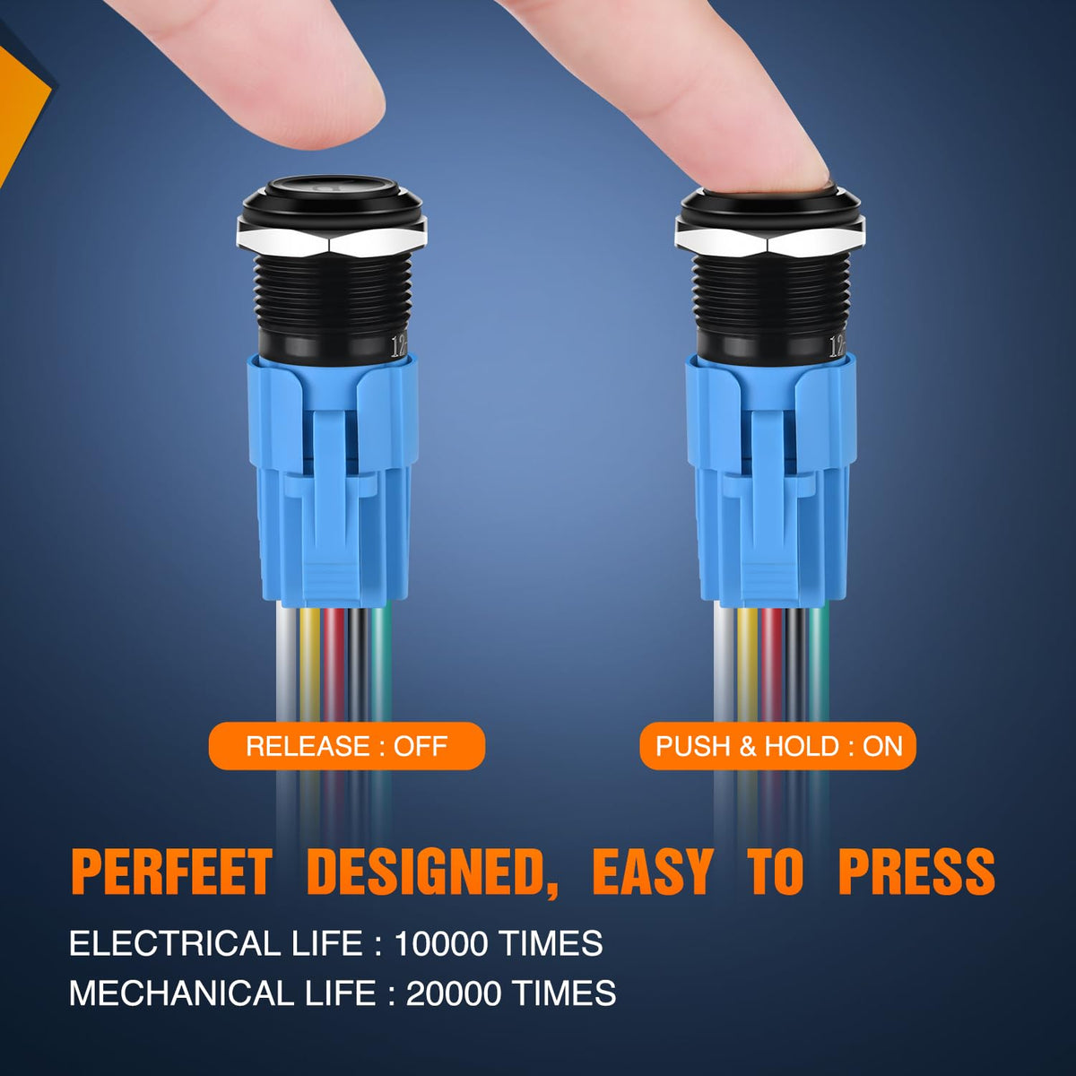 16MM Raised Speaker Horn Momentary Push Button Switch – Nilight