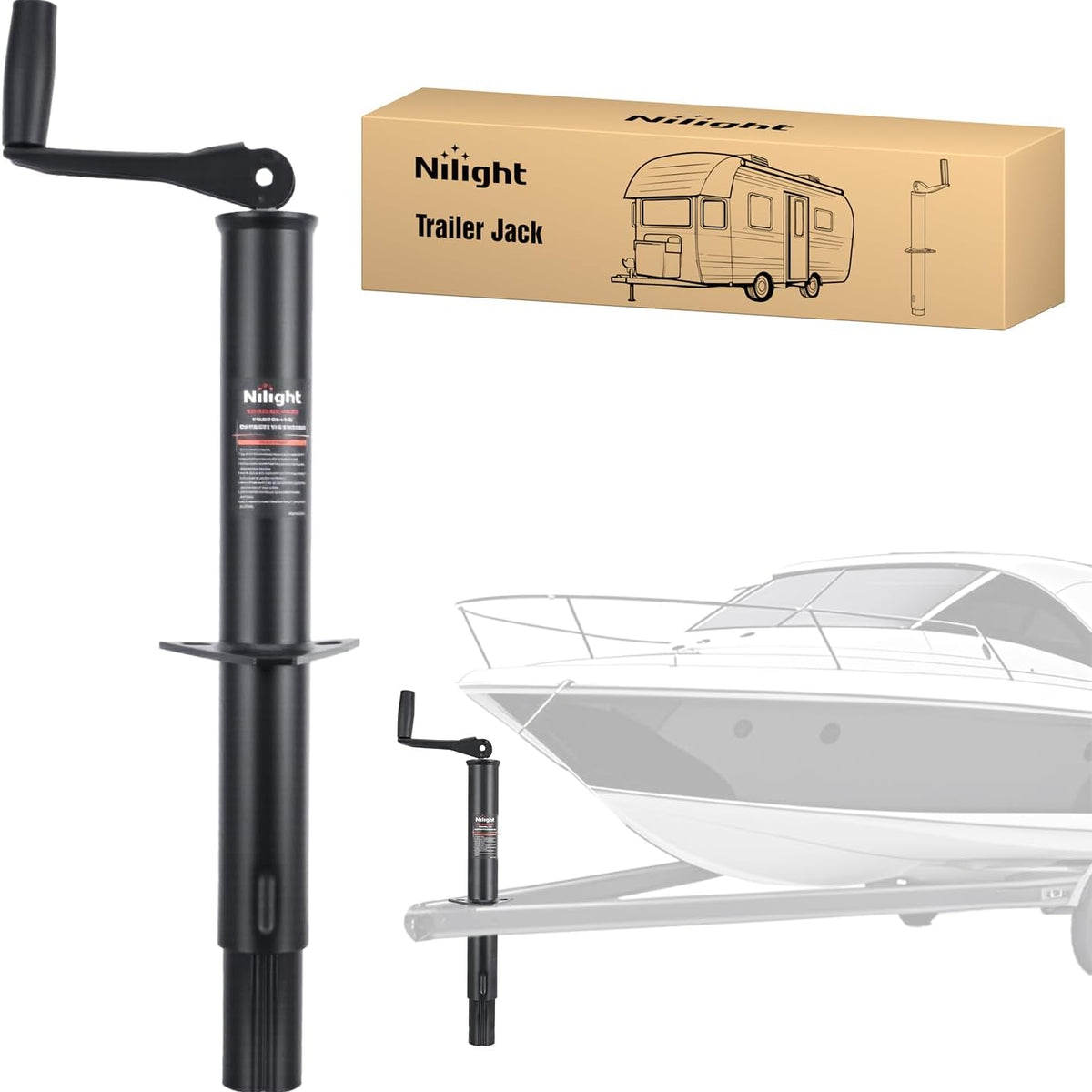 A-Frame Trailer Jack 5000 lbs Capacity 15 Inch Vertical Travel Heavy ...