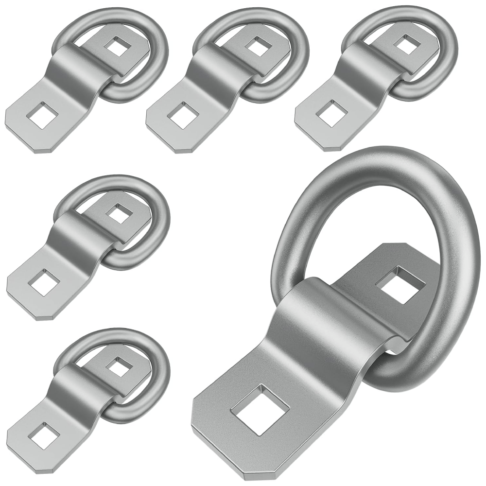 3/8 inch D-Rings Heavy Duty Truck Tie Down Anchors Silver – Nilight