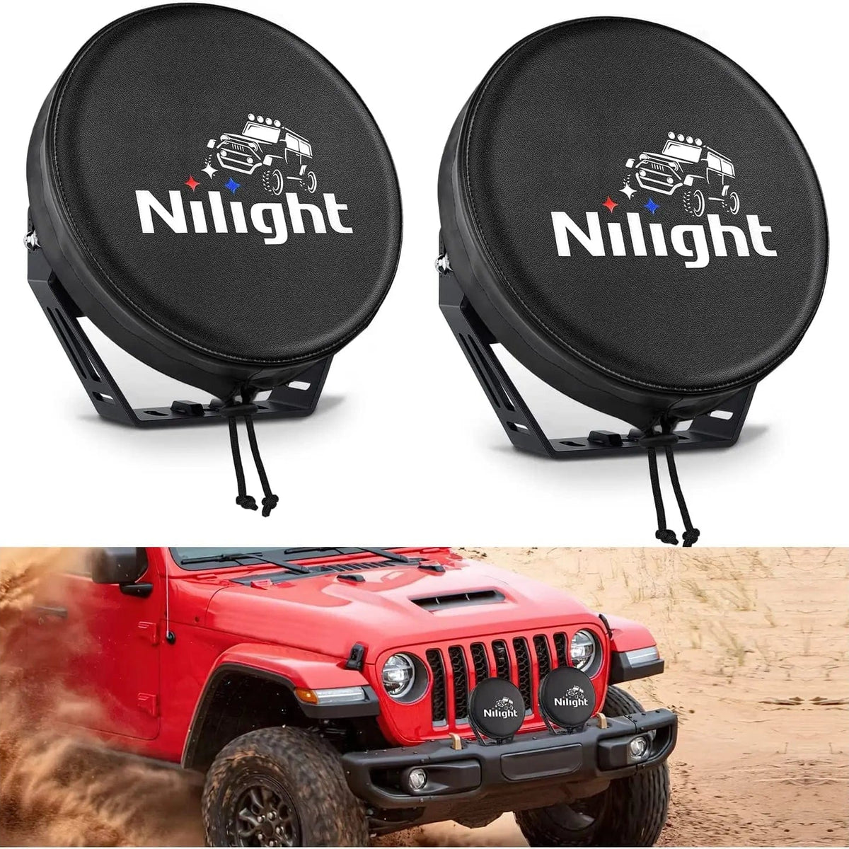 7 Inch Round Offroad Driving Pod Light Cover Type B - Nilight