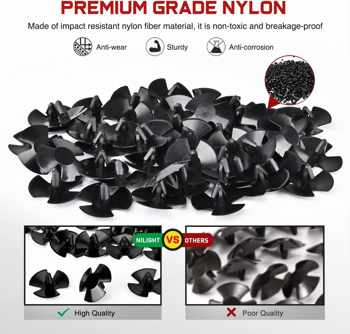 100 Pcs Hood Insulation Retainer Clips Replaces Chrysler 4878883AA LH ...