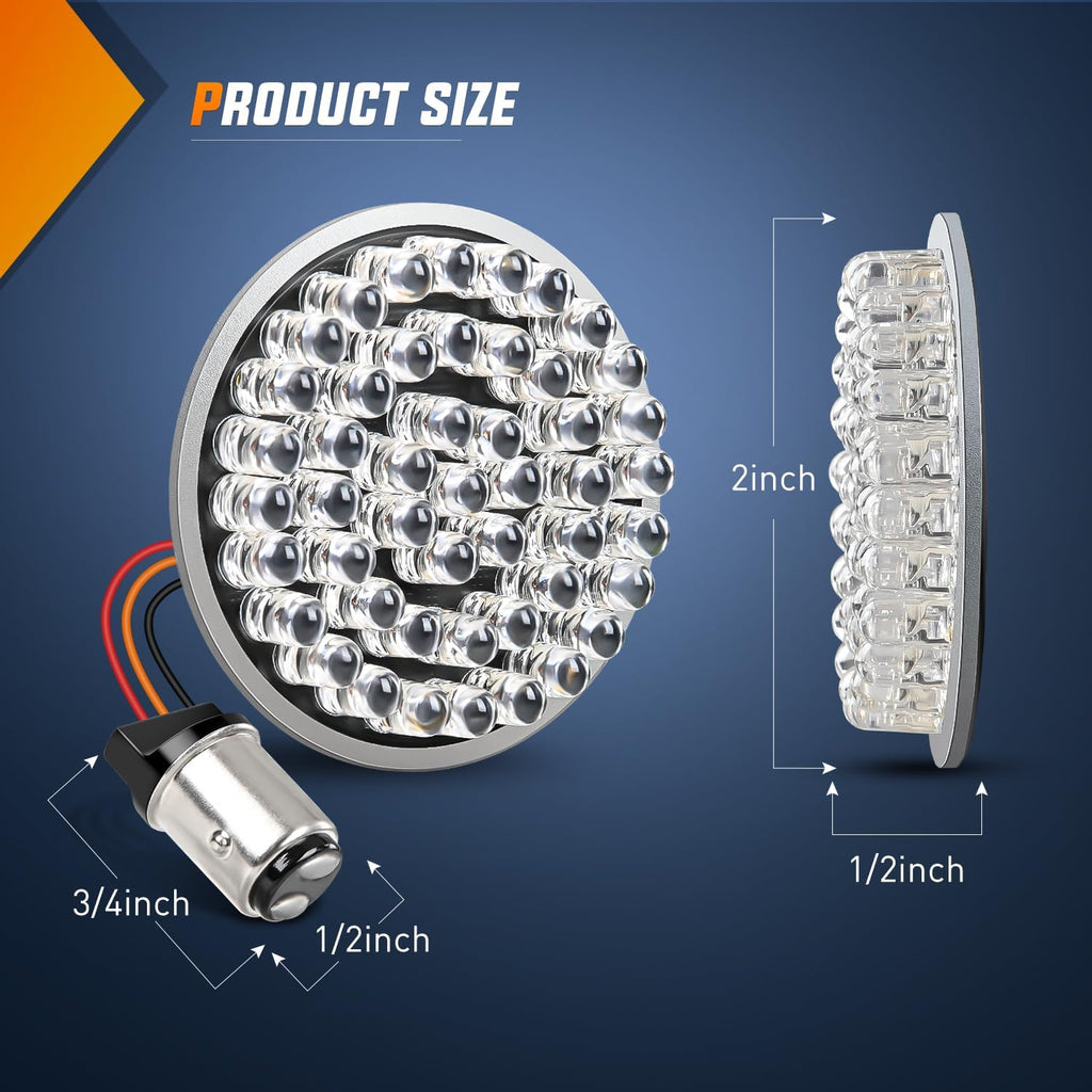 LED Turn Signal Rear Brake Running Lights 1157 Double Contacts Plug and ...