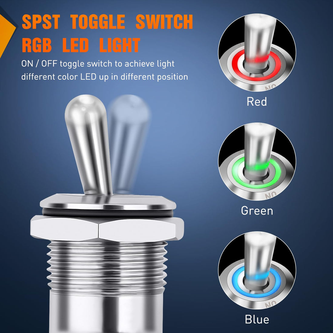 16mm RGB Toggle Switch 3Pcs – Nilight