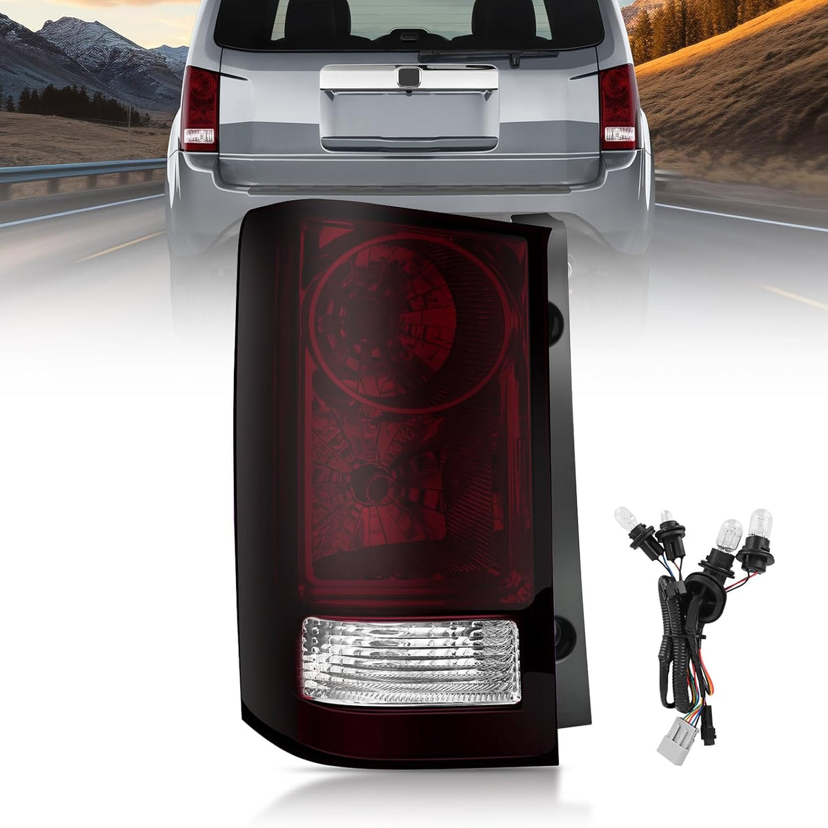 Taillight Assembly Compatible with 2009 2010 2011 2012 2013 2014 2015 ...