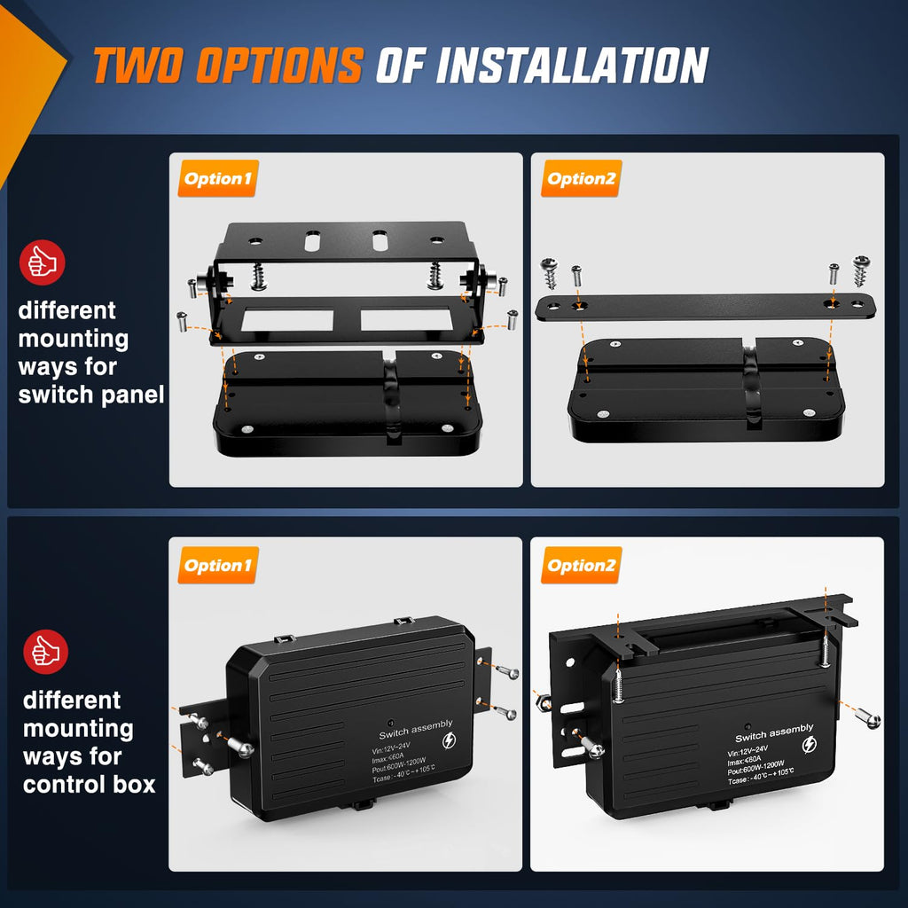 8Gang Multifunction Red Rocker Switch Panel System – Nilight