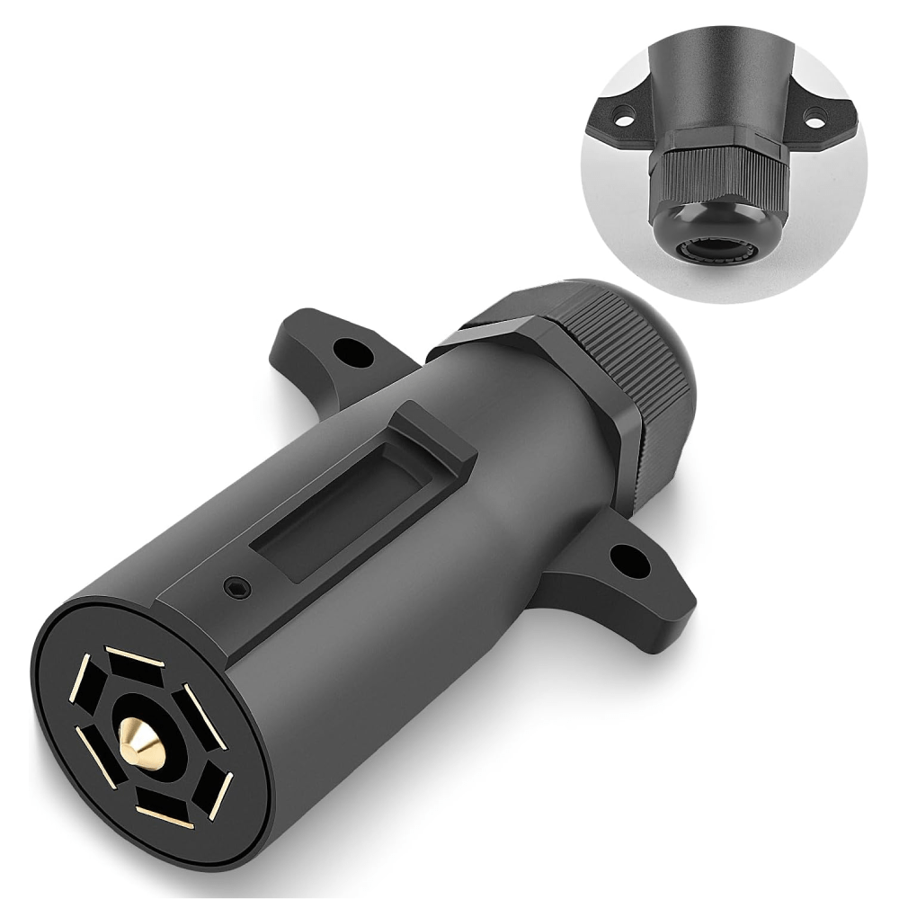 Traditional 7 Way Round Trailer Wiring Replacement Plug – Nilight