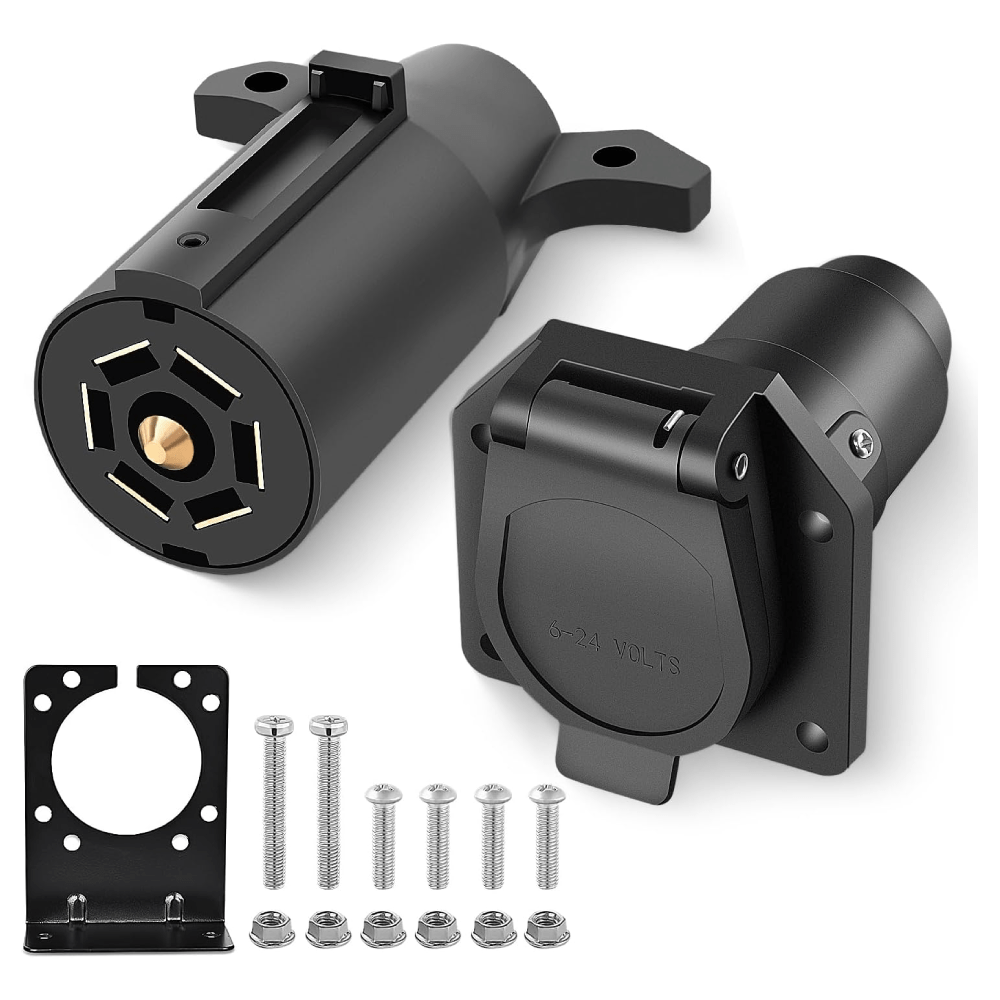 7Pin Male Female Trailer Adapter Plug – Nilight