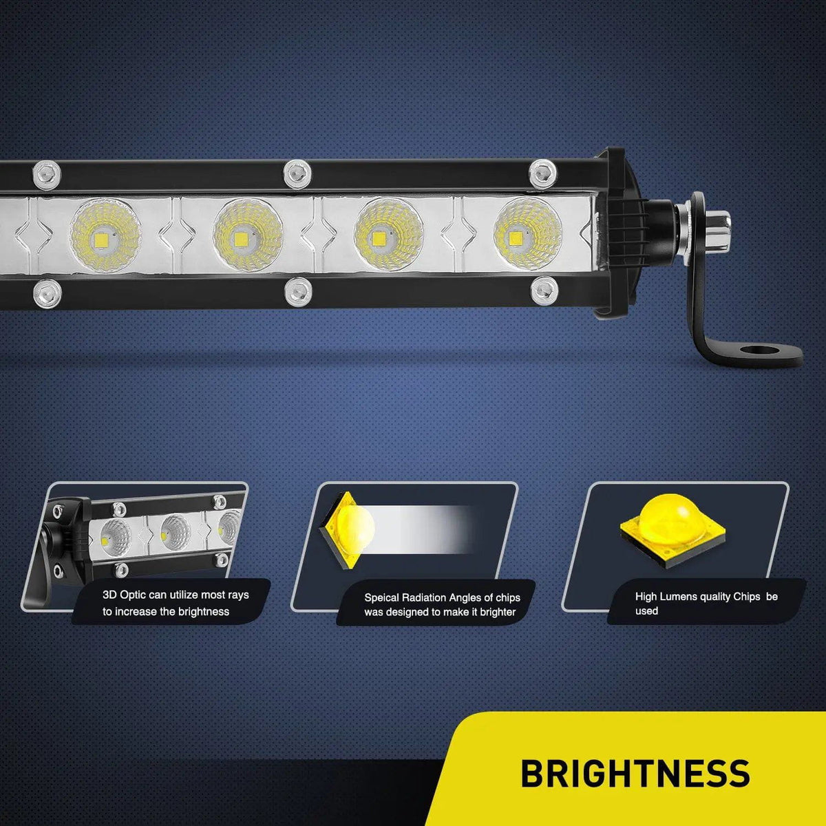 7 Inch 18W 1530LM Ultra-Slim Flood LED Light Bar (Pair) – Nilight
