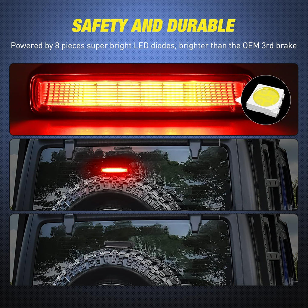 Accessories Third Brake Light For 2018-2023 Jeep Wrangler JL