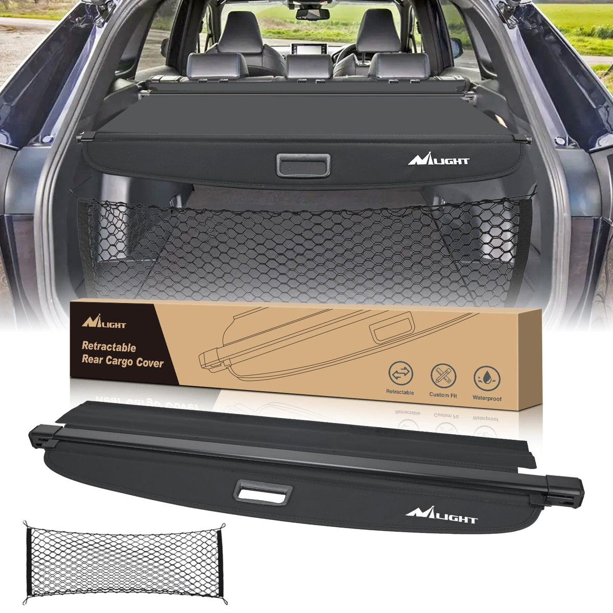 Trunk Cargo Cover for Toyota RAV4 2019 2020 2021 2022 2023 2024 2025 ...