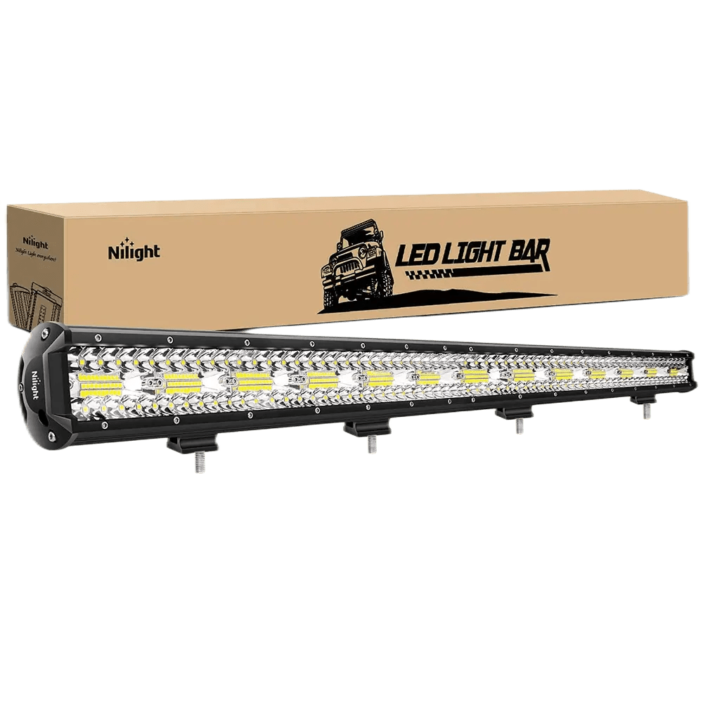 37 Inch 780W 78000LM Triple Row Spot Flood LED Light Bar – Nilight