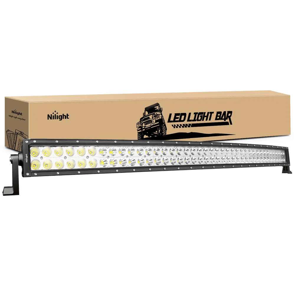 42 Inch 240W Double Row Curved Spot Flood LED Light Bar – Nilight