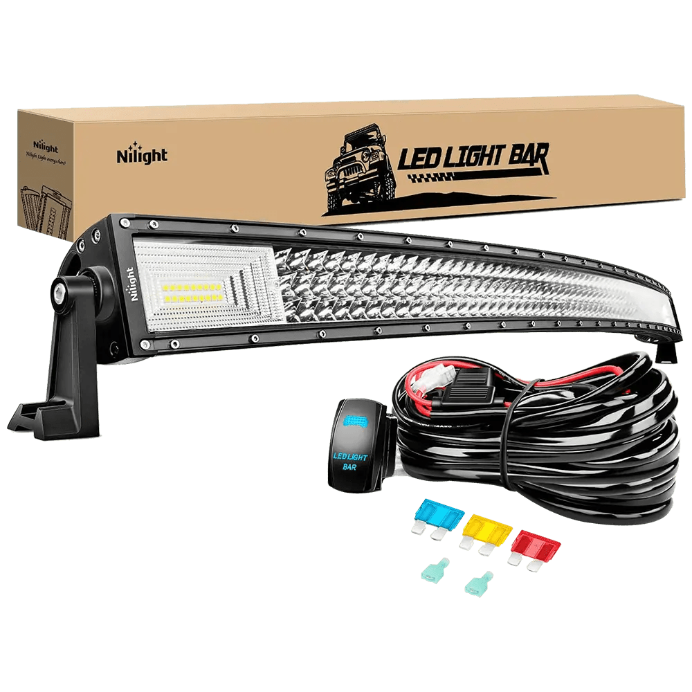 52 Inch 783W 78000LM Triple Row Curved Spot Flood LED Light Bar | 12AW ...