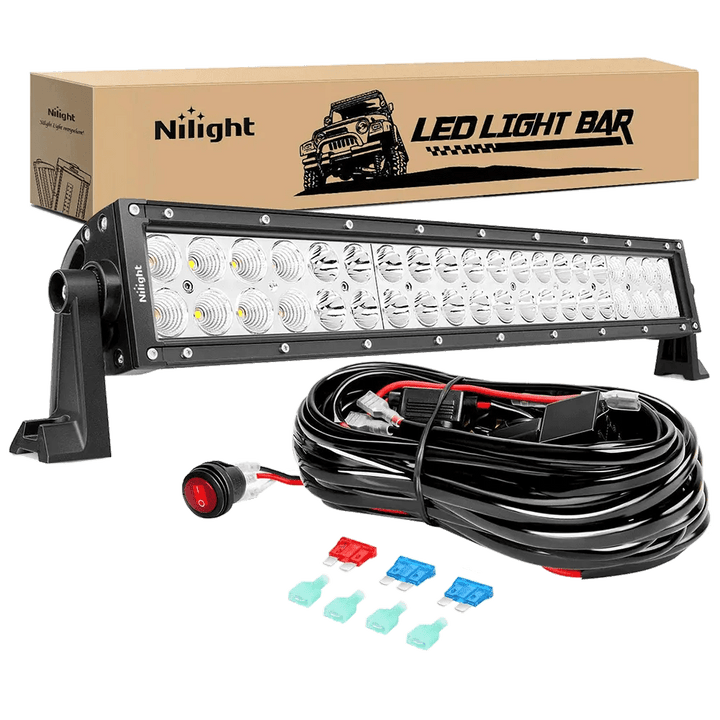 22 Inch 456W Side Shooter Quadruple Row Spot Flood LED Light Bar | 16A – Nilight