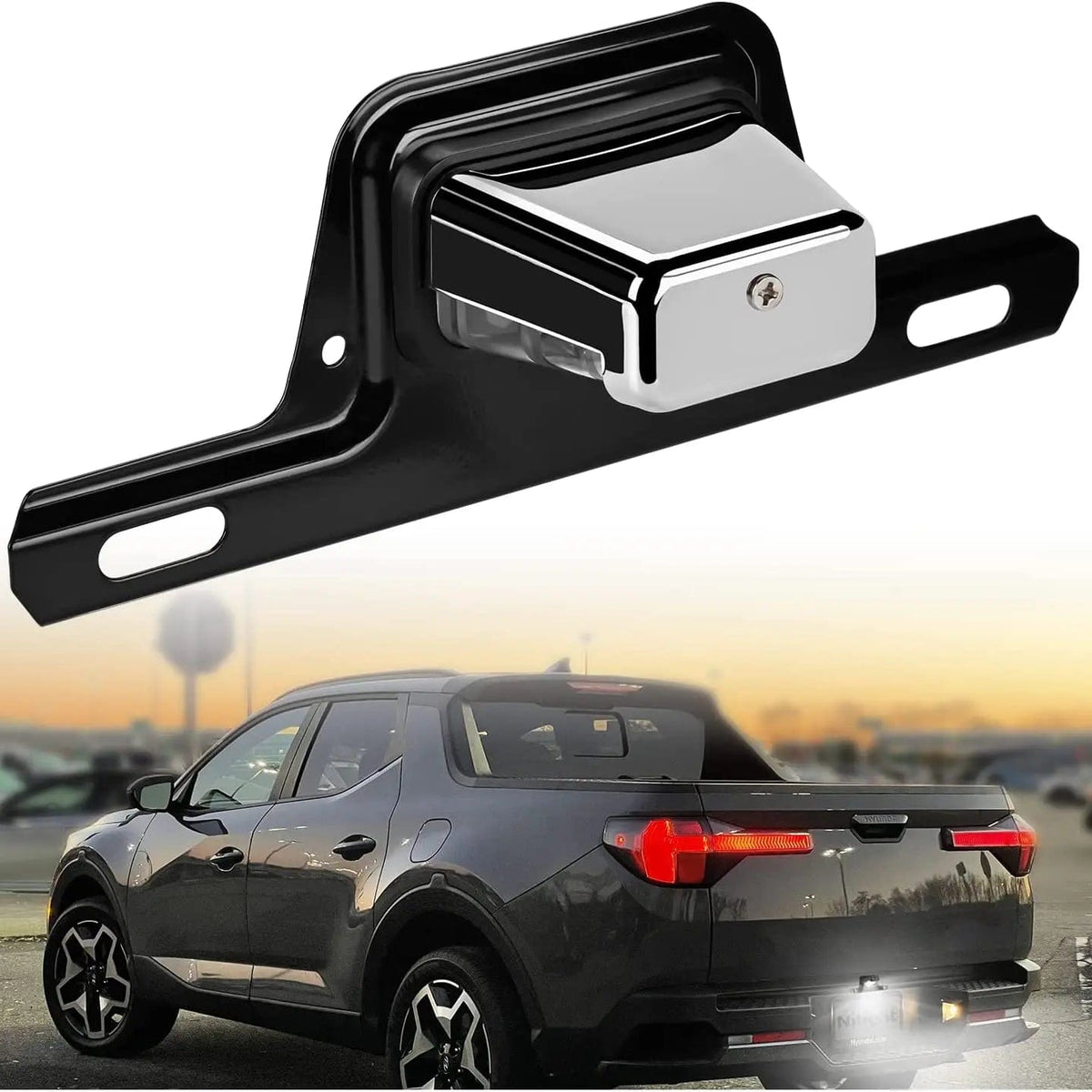 LED License Plate Light Chrome Housing – Nilight