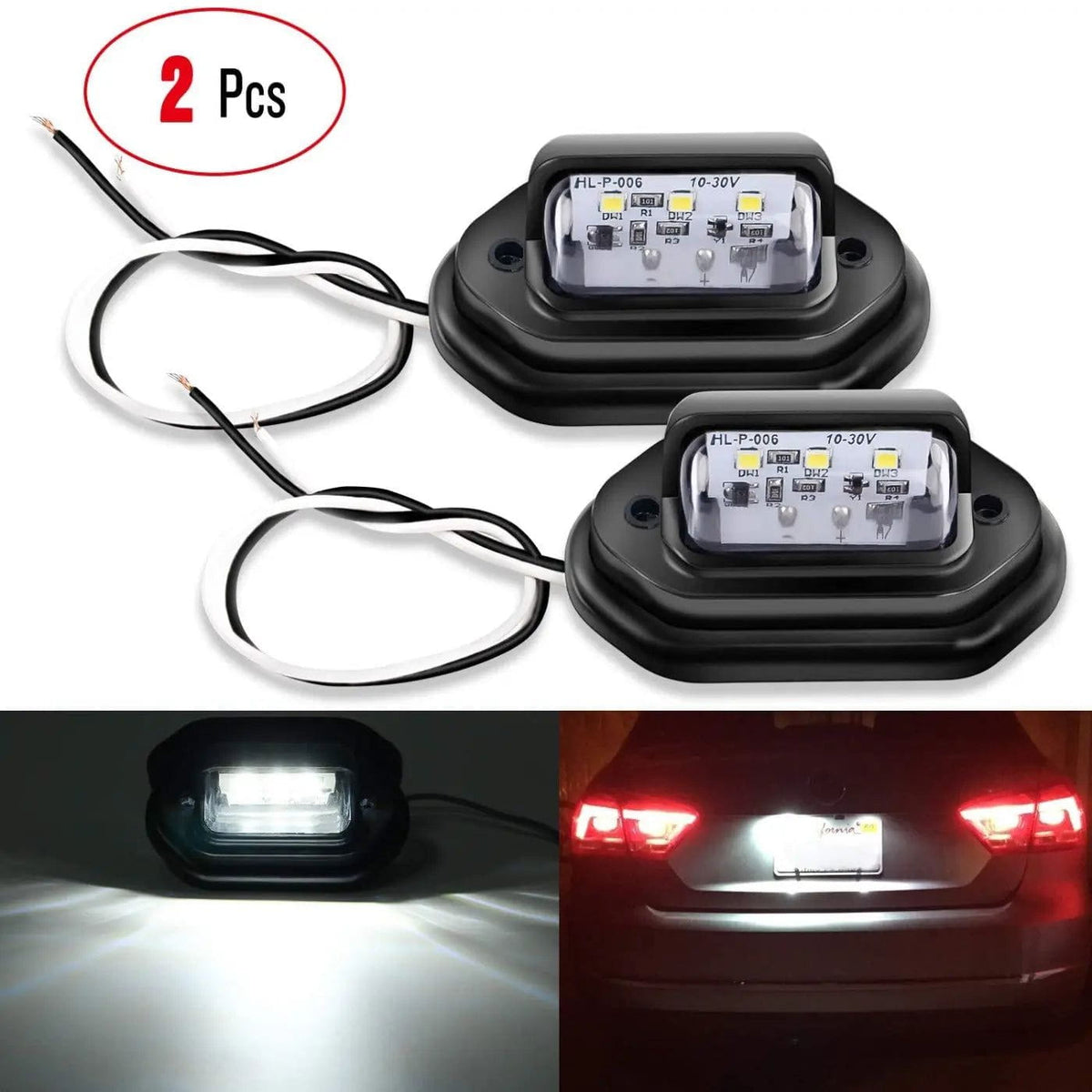 LED License Tag Light (Pair) - Nilight