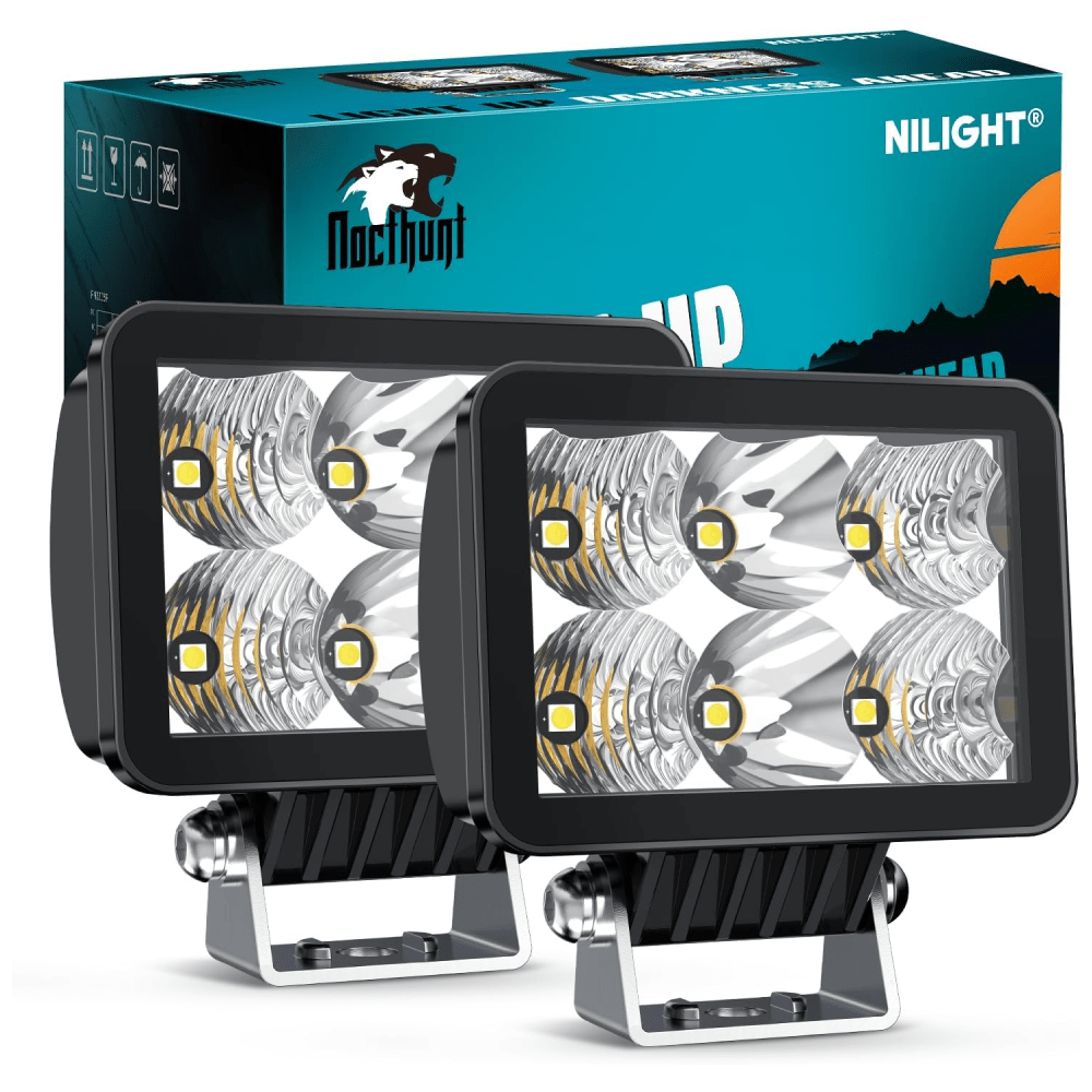 3.3inch 6LED Spot Flood Built-in EMC LED Pod Lights (Pair) – Nilight