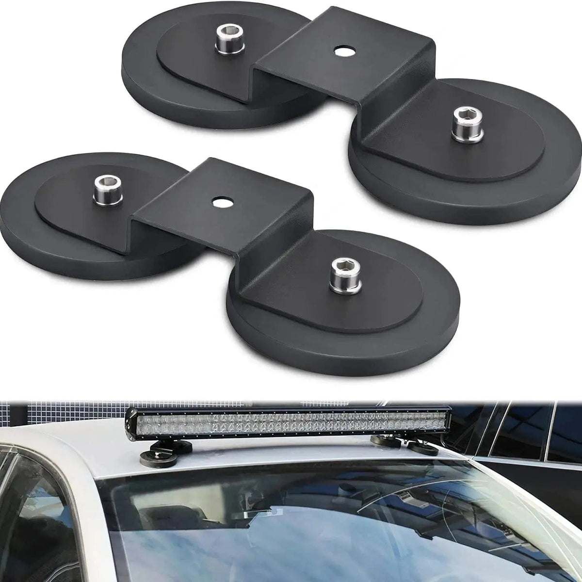 Magnetic Base Sucker Holder Rubber Boot Bracket (Pair) – Nilight
