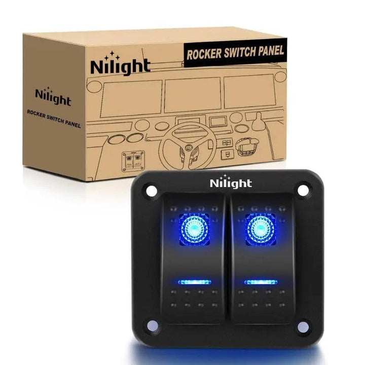 2Pcs Rocker Switch Holder Panel Housings – Nilight
