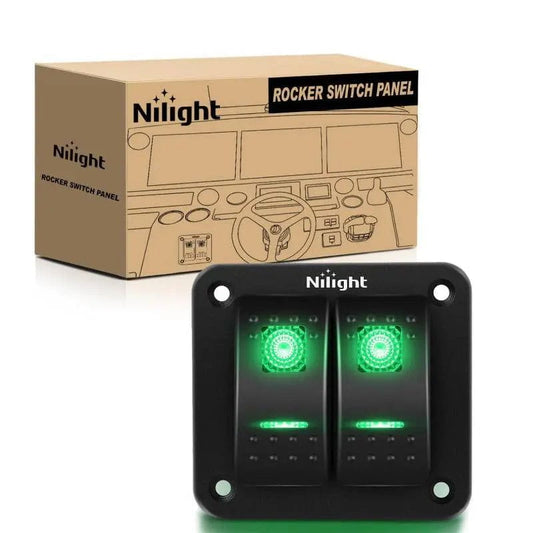2 Gang Switch Panel LED Equipment - Nilight