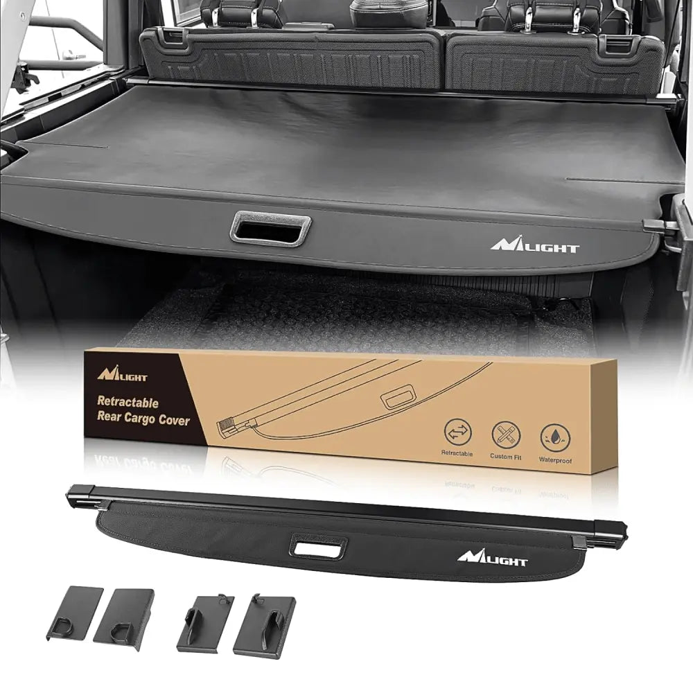 2021 2022 2023 2024 Ford Bronco 4-Door Retractable Trunk Cargo Cover ...