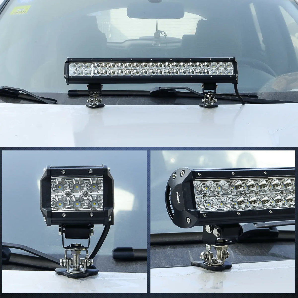 Universal Adjustable Pillar Hood Clamp Holder Mount Bracket (Pair ...