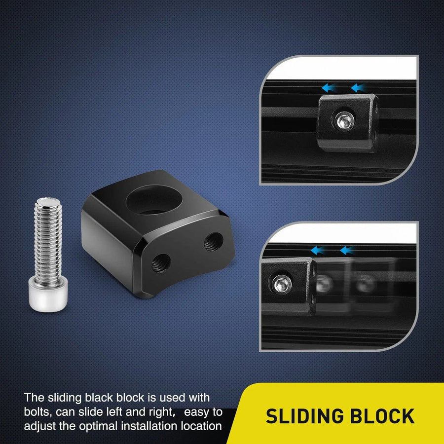 Aluminum Alloy Light Bar Mounting Brackets - Nilight