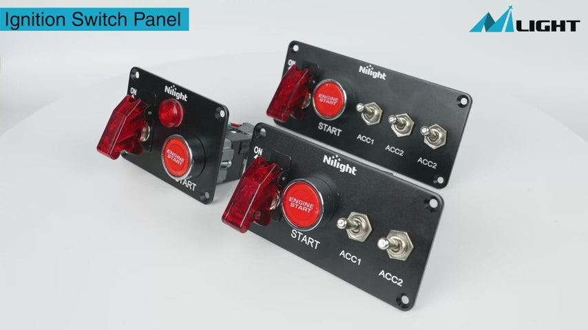 5 in 1 Racing Car Ignition Rocker Switch Panel – Nilight