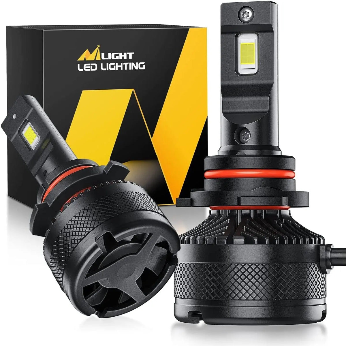 Nilight A9 9006 LED Headlight Bulbs, 700% Super Brighter 9006 / HB4 LE